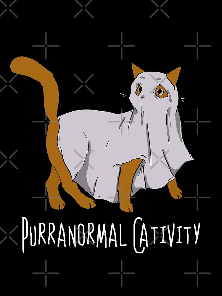"Purranormal Cativity Funny Horror Movie Sheet Ghost Parody for Cat ...