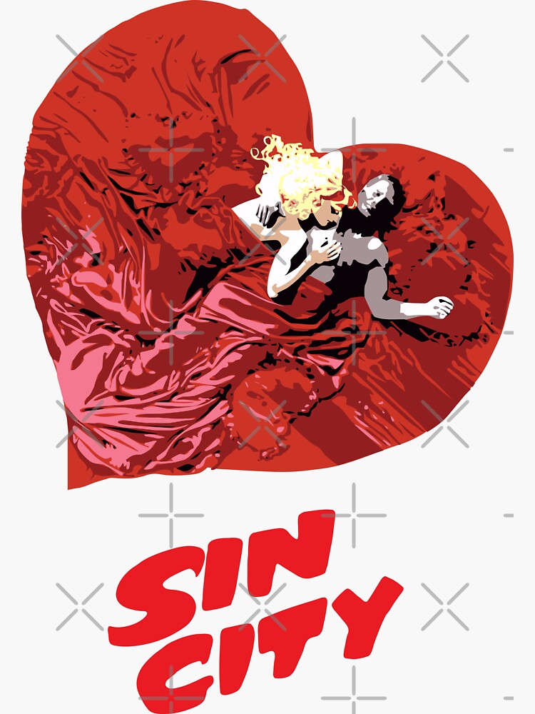 "Sin City" Sticker for Sale by lor4rt | Redbubble