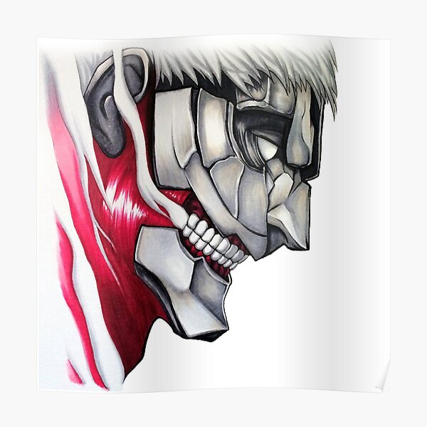 "Armored Titan" Poster for Sale by laxus19 | Redbubble