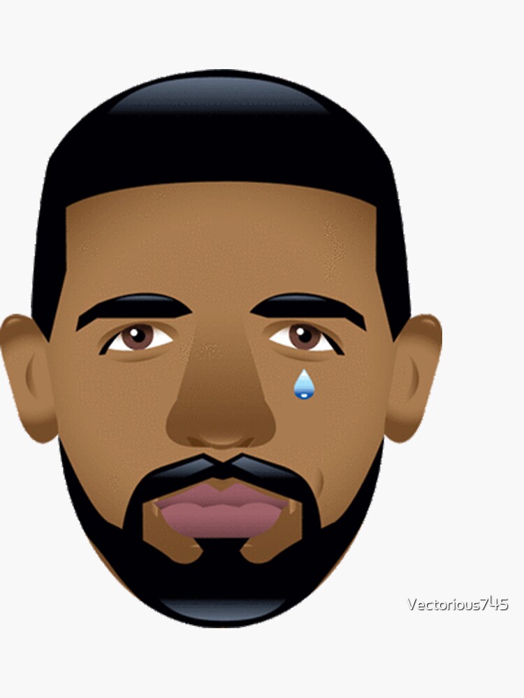 "CRYING DRAKE" Sticker for Sale by Vectorious745 | Redbubble