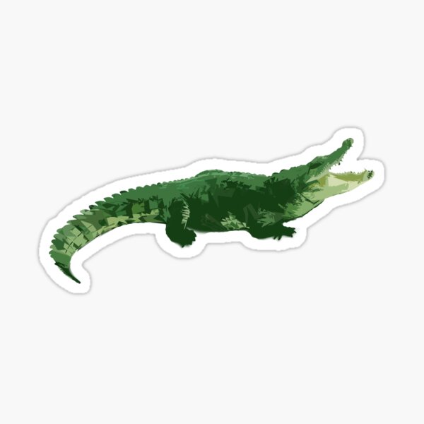 "Crocodile Cayman Green" Sticker for Sale by AsKartongs | Redbubble