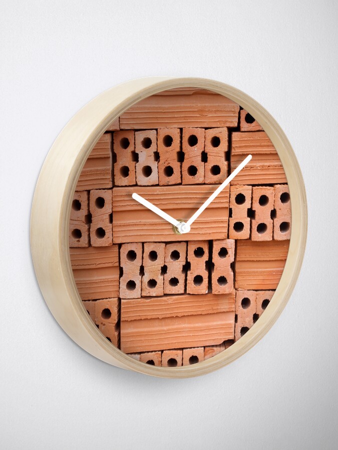 "Brick Wall" Clock by FotoArtist | Redbubble