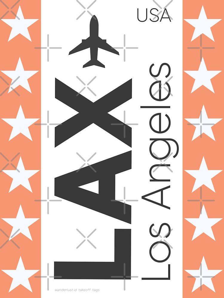"Los Angeles Stars LAX" Sticker by Aviators | Redbubble