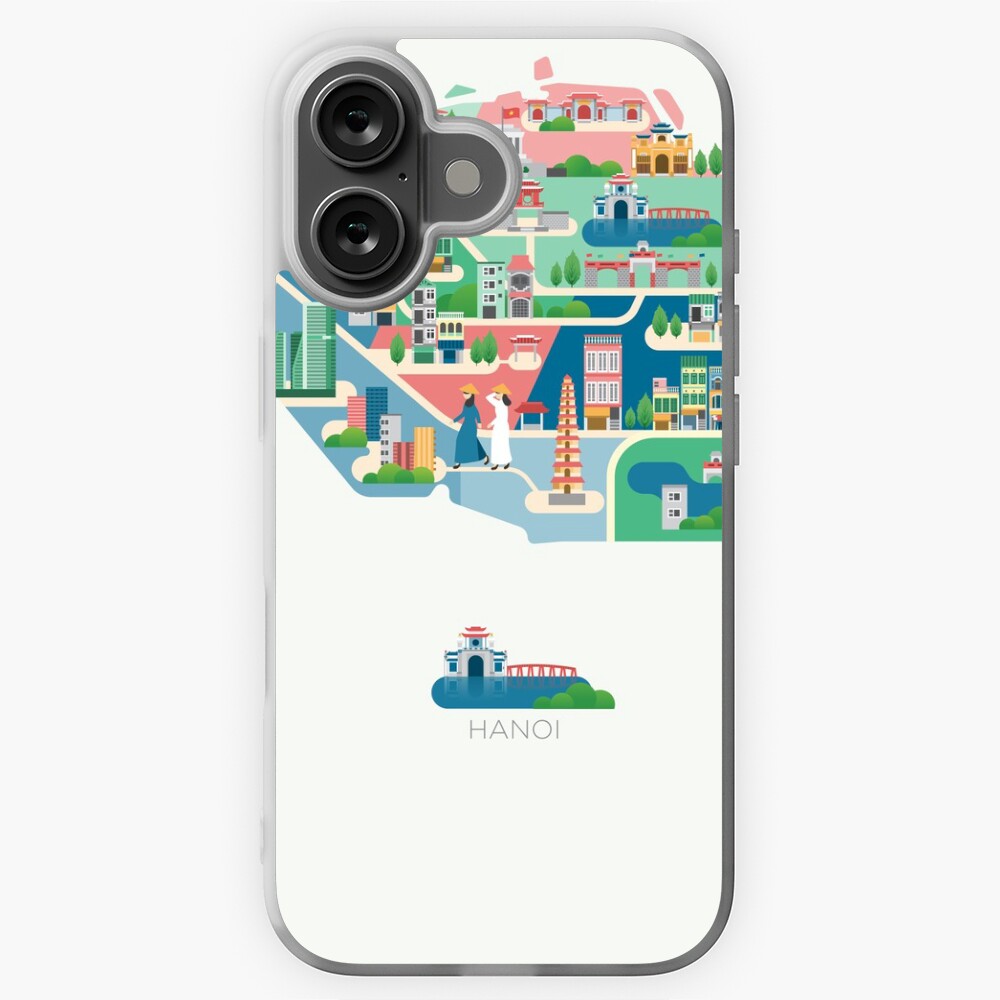 "Map of hanoi" Sticker for Sale by Jing Zhang | Redbubble