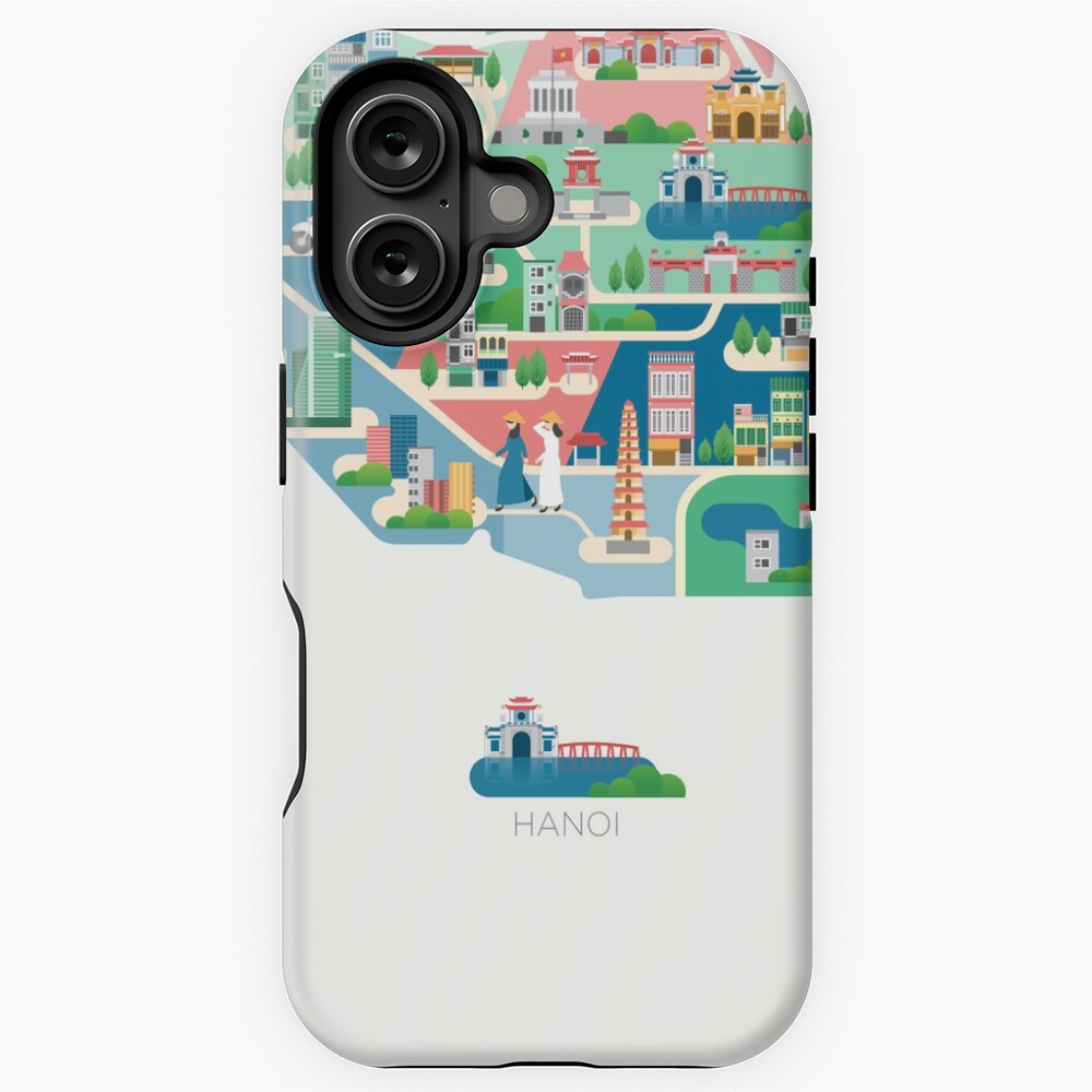 "Map of hanoi" Sticker for Sale by Jing Zhang | Redbubble