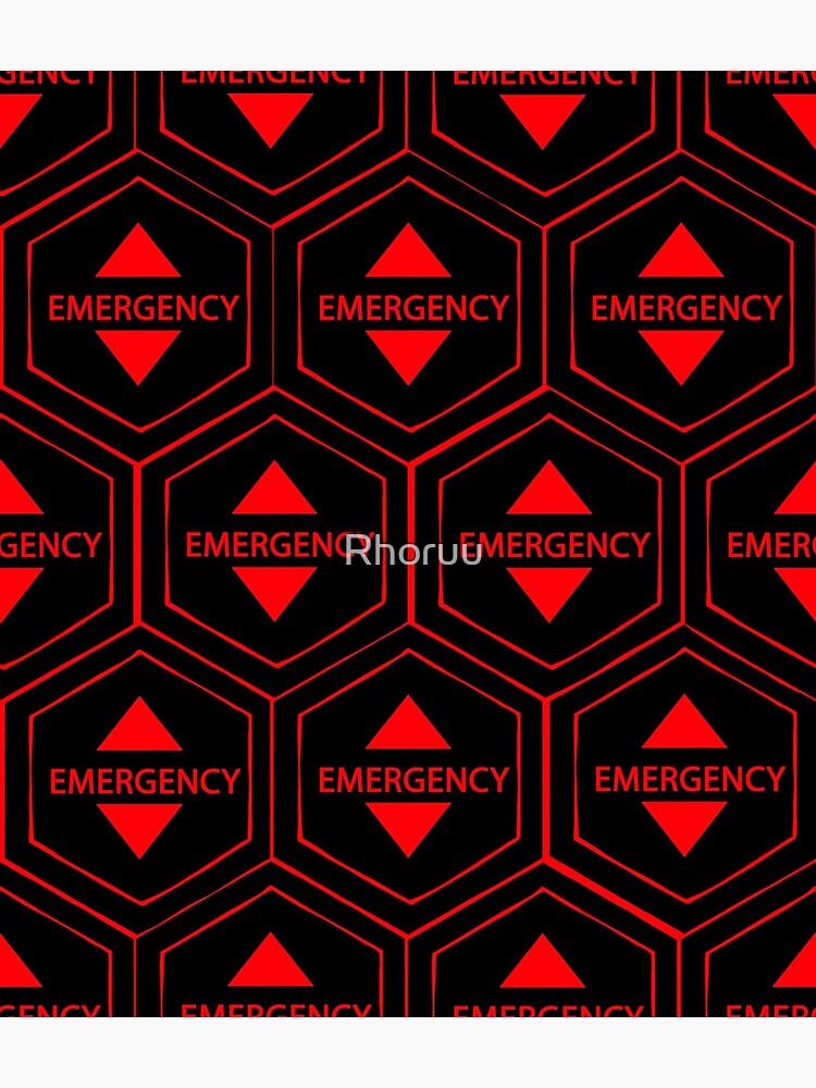 "Evangelion Emergency Logo" Art Print for Sale by Rhoruu | Redbubble