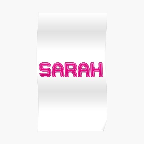 "Sarah" Poster by Shalomjoy | Redbubble