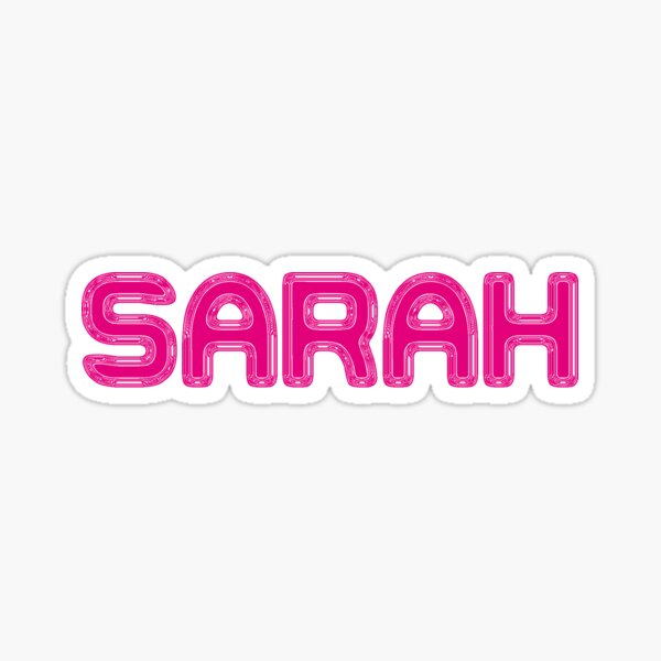 "Sarah" Sticker for Sale by Shalomjoy | Redbubble