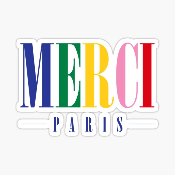 Merci Beaucoup Stickers | Redbubble