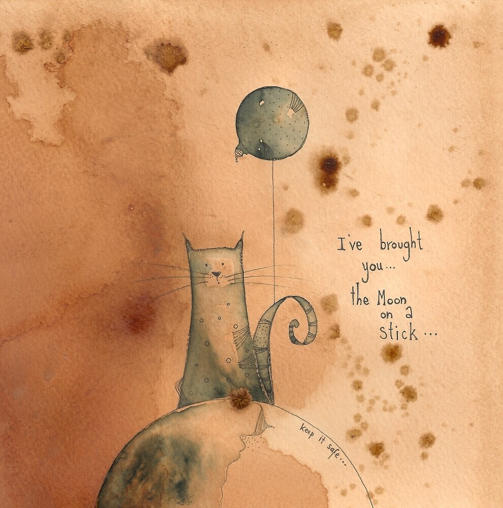 "The Moon On A Stick" by Jilly Henderson | Redbubble