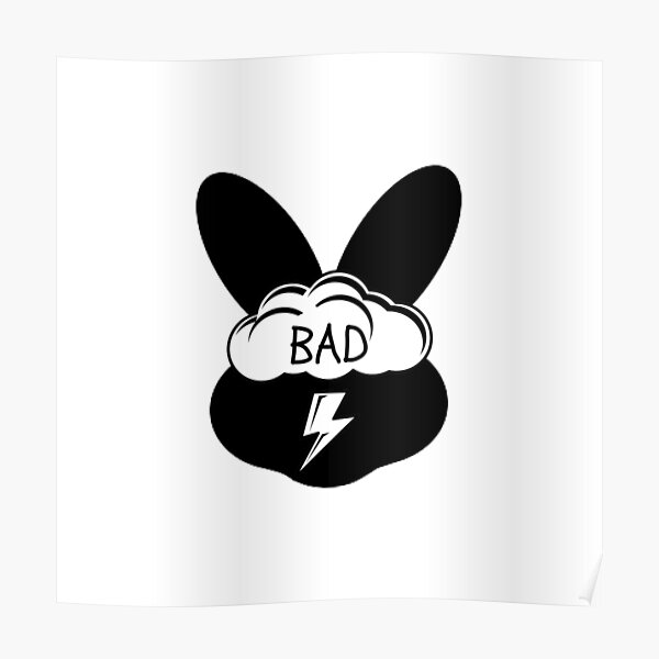 "bad bunny bw" Poster by avit1 | Redbubble