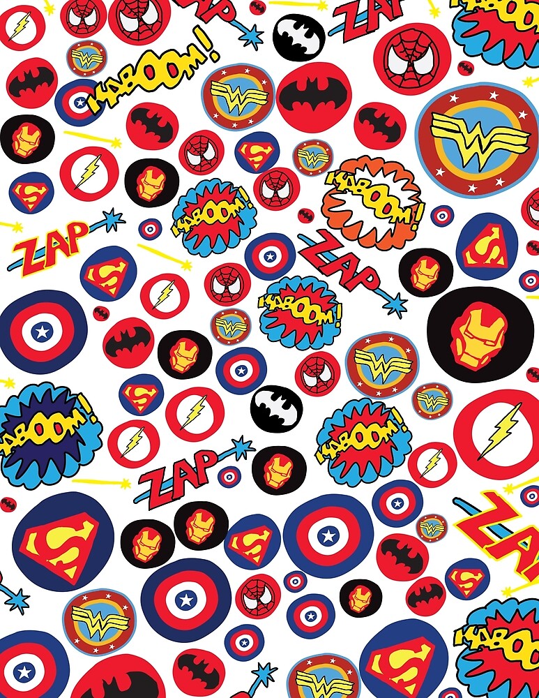 "Superhero Stickers" by Nicholas Greenaway | Redbubble