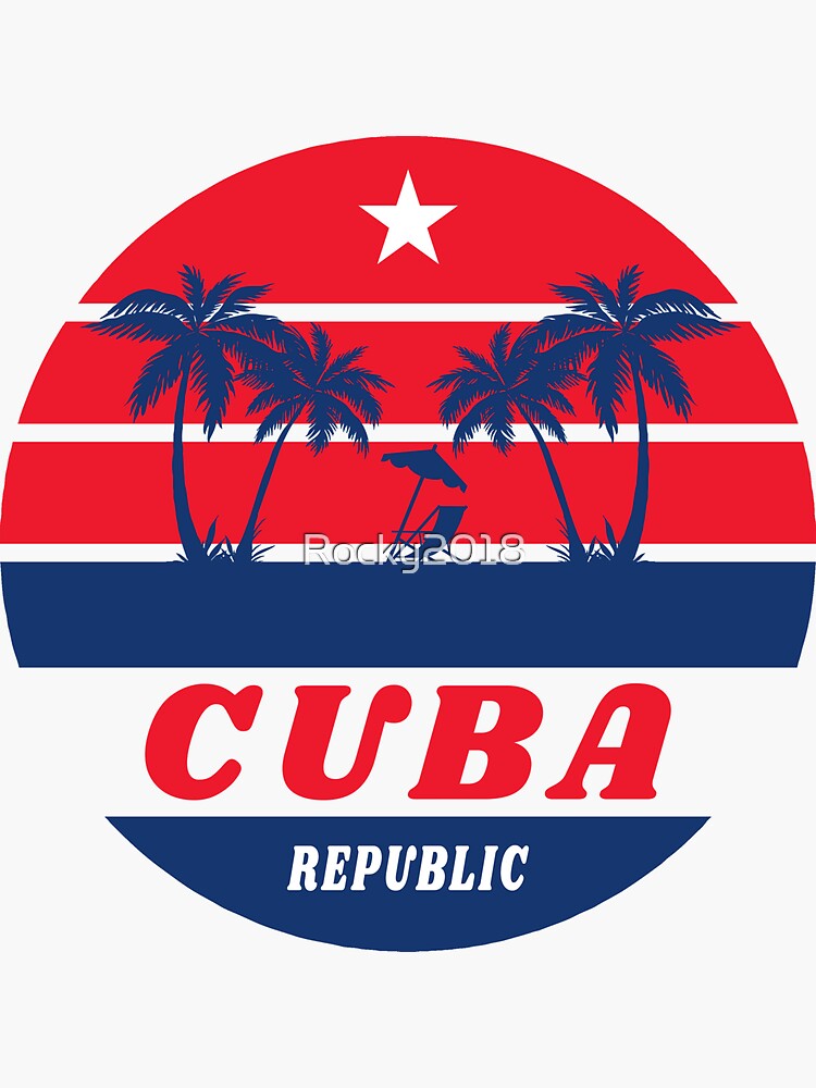 "Cuba Republic / Gift Caribbean Cuba Havana" Sticker by Rocky2018 ...
