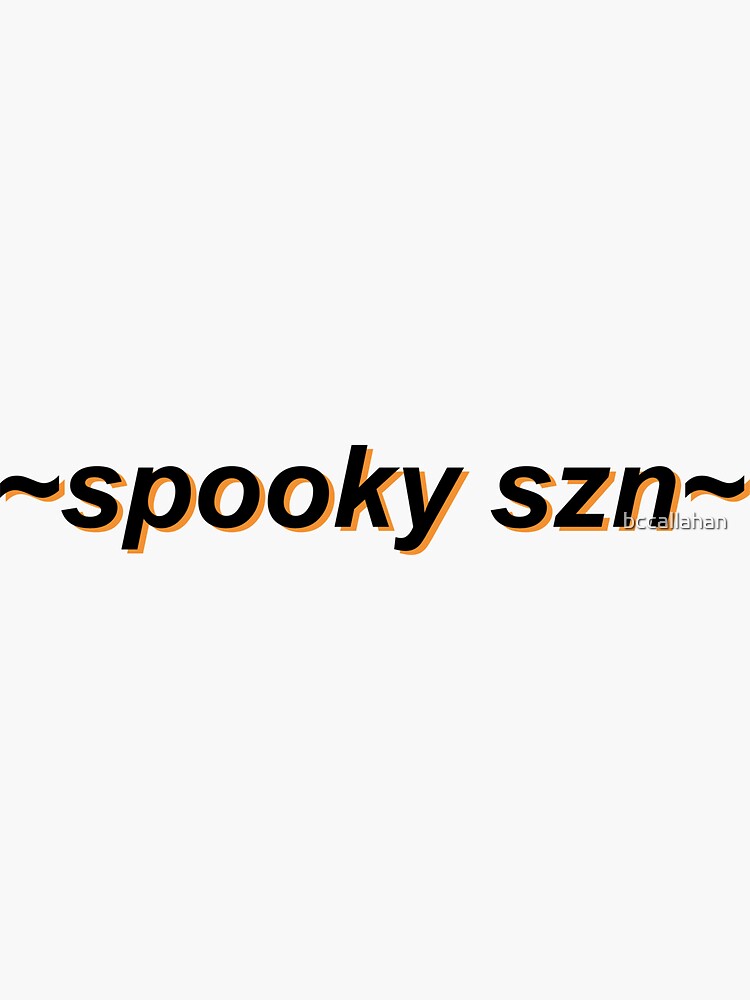"Spooky Szn - Spooky Season - Retro Art " Sticker for Sale by ...