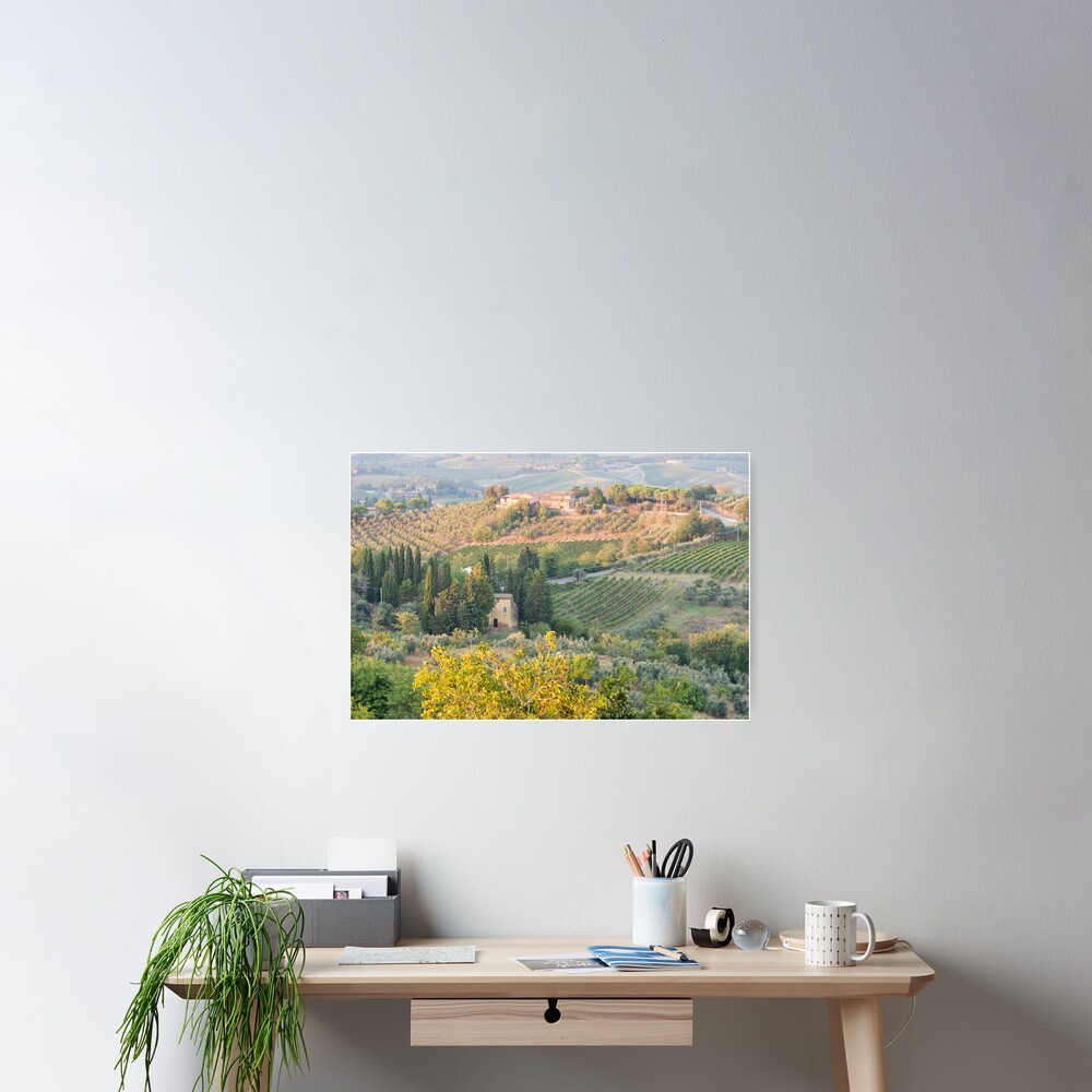 "Tuscan Countryside" Poster by taos | Redbubble