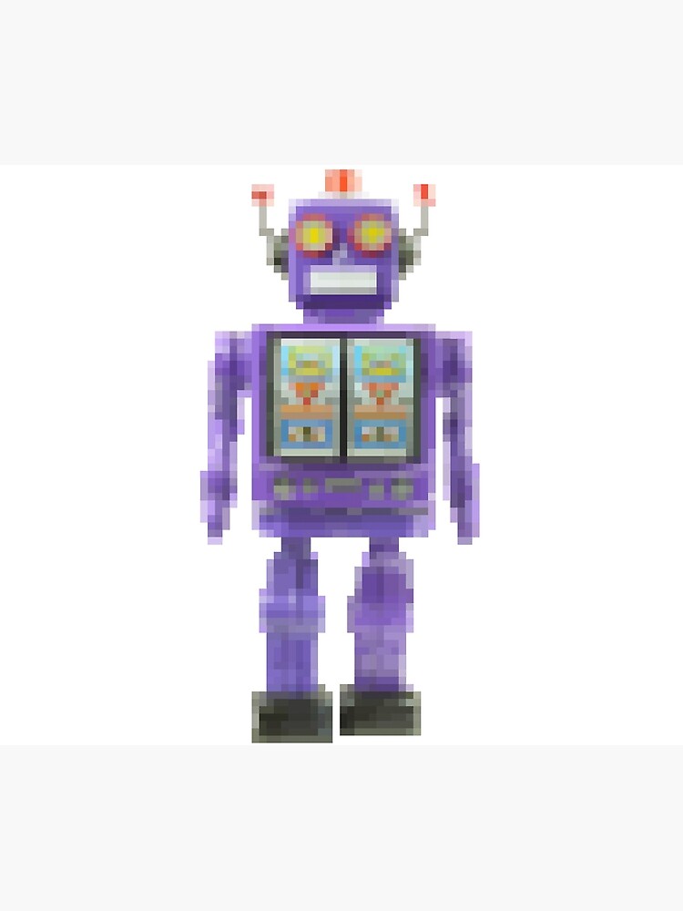 "Retro old-school robot design for 8-bit design fans" Art Print by 8 ...