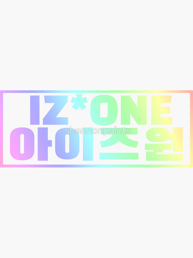Pegatina «IZ * ONE - 이즈 원 - IZONE - KPOP» de shannonpaints | Redbubble