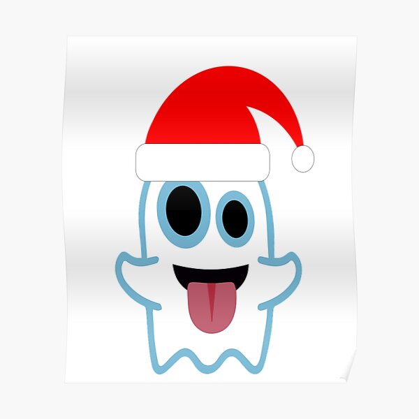 "Cute Santa Ghost Ghoul Funny Halloween" Poster for Sale by ...
