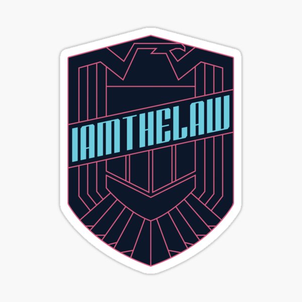 "I am the Law" Sticker by PaperPlanet | Redbubble