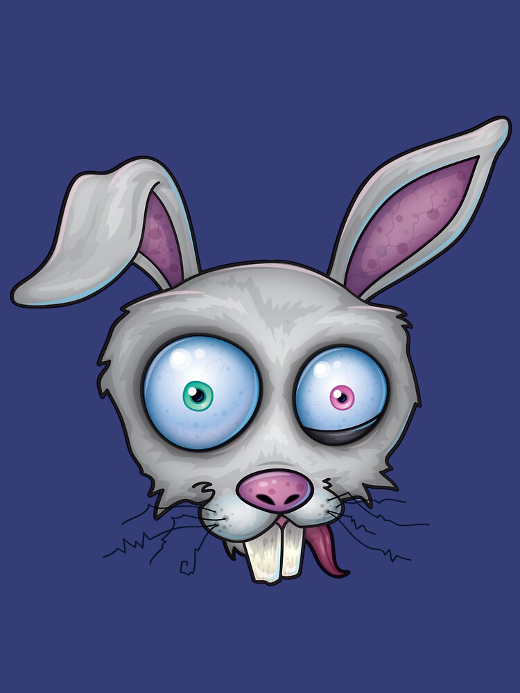 "Crazy White Rabbit" T-shirt for Sale by fizzgig | Redbubble | white t ...