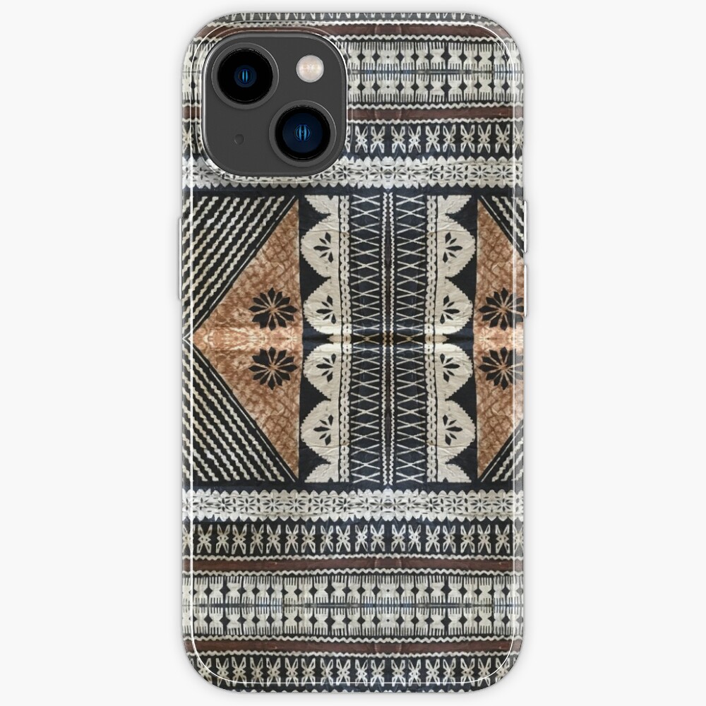 "Fijian Tapa Cloth 2 by Hypersphere" iPhone Case for Sale by ...