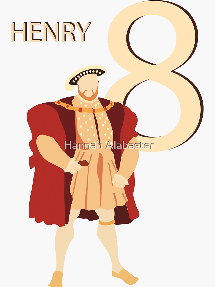 "Henry VIII" Sticker by xvoguex | Redbubble