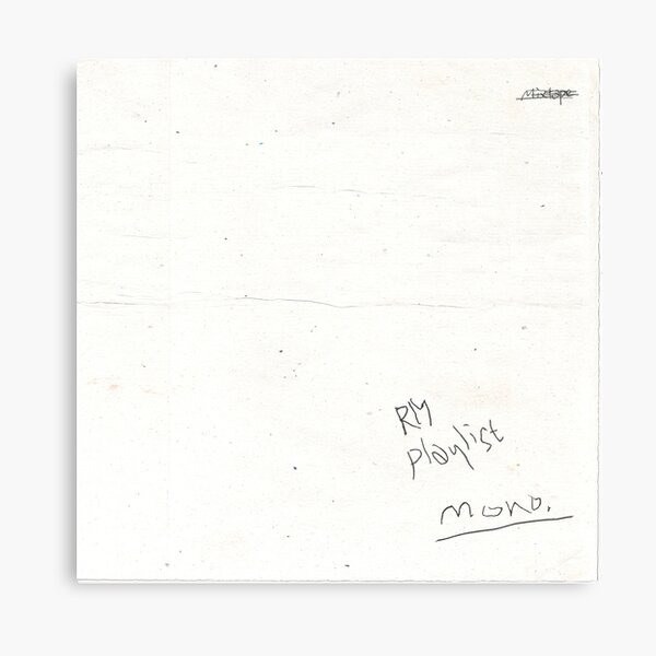 "RM mono." Canvas Print by attackonotaku | Redbubble