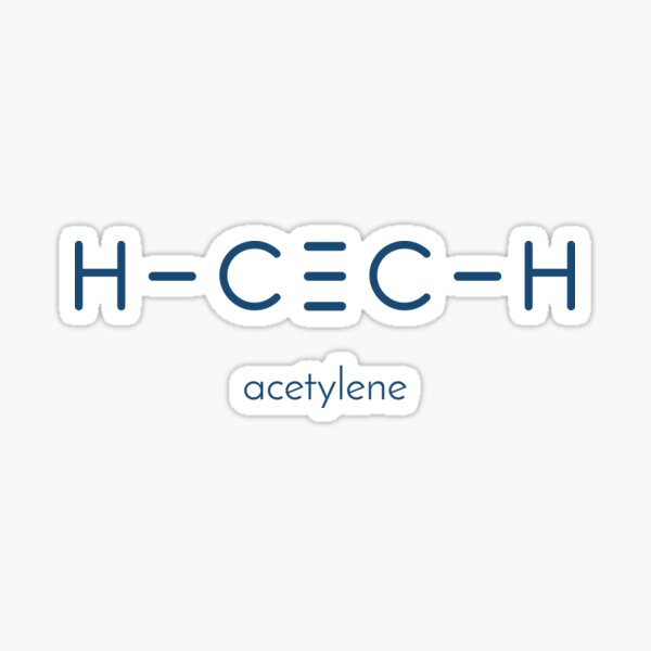 "Acetylene molecule" Sticker for Sale by molekuul | Redbubble