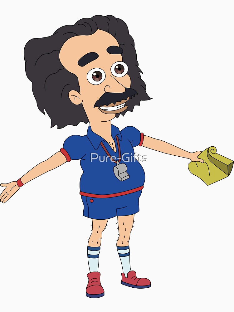 "Coach Steve with Lunch bag - Big Mouth" T-shirt for Sale by Pure-Gifts ...