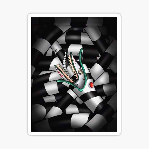 "Self-Consuming Sandworm" Sticker by solarflarepro | Redbubble