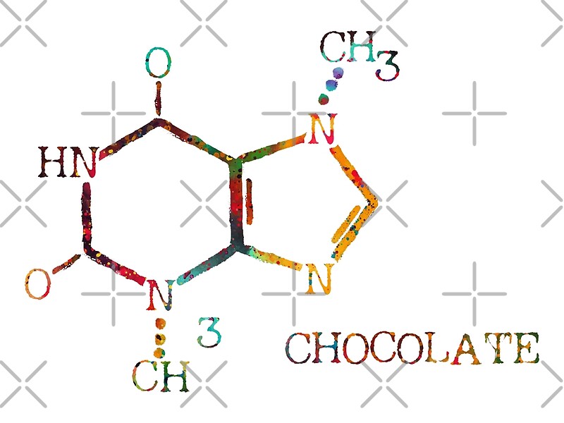 "Chocolate molecule" by erzebetth | Redbubble