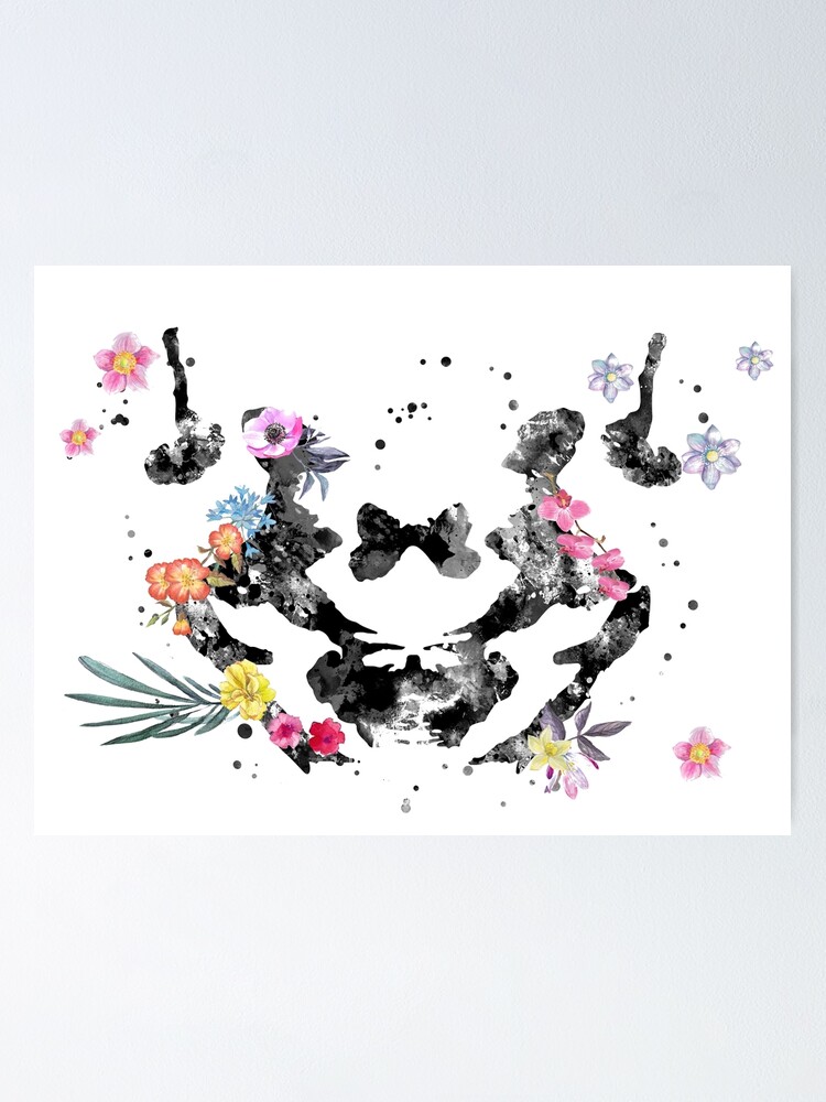 "Rorschach, watercolor Rorschach, card 3" Poster by Rosaliartbook ...