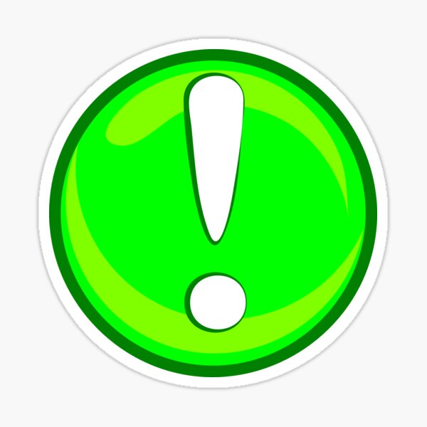"Exclamation Point" Sticker by PromoteProgress | Redbubble