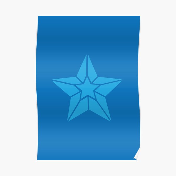 "Blue Star" Poster for Sale by VibrantDesign | Redbubble