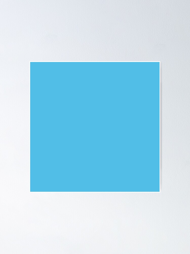 "Crayon Fluorescent in Blizzard Blue | COLOURS - ICONIC SOLIDS" Poster ...