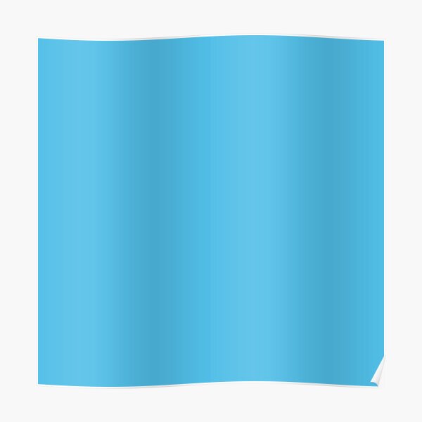 "Crayon Fluorescent in Blizzard Blue | COLOURS - ICONIC SOLIDS" Poster ...