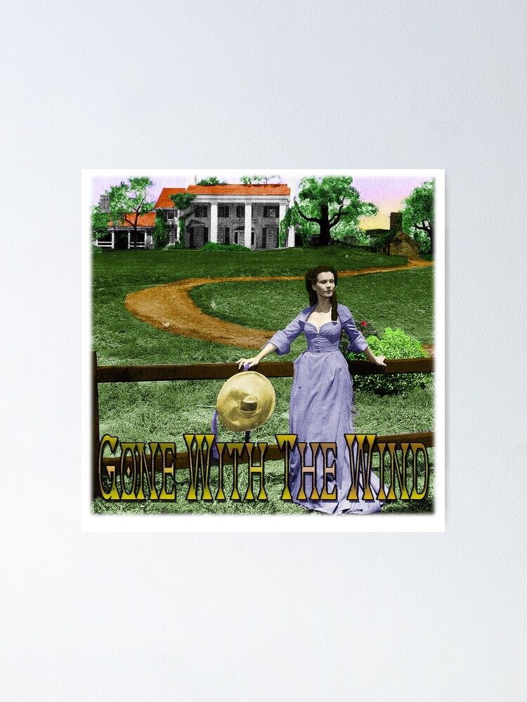 Poster « Autant en emporte le vent Tara », par Foxlindesigns | Redbubble