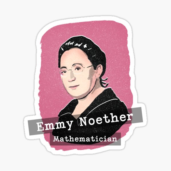 "Herstory Portraits: Emmy Noether" Sticker by divafern | Redbubble