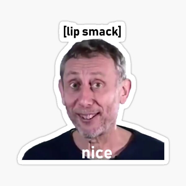 "Nice Lip Smack Meme " Sticker for Sale by KamFC | Redbubble