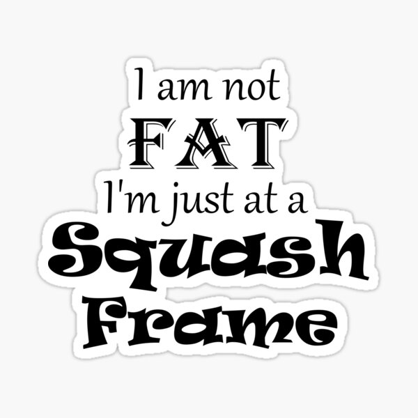 "Just a Squash Frame Design - Animator Humor" Sticker by Blenderbeetle ...