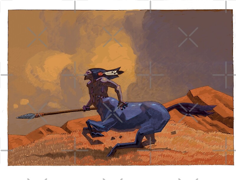"galloping centaur" by David Kennett | Redbubble
