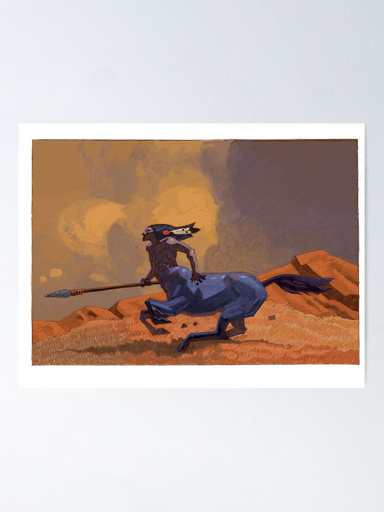 "galloping centaur" Poster by bcedraws | Redbubble