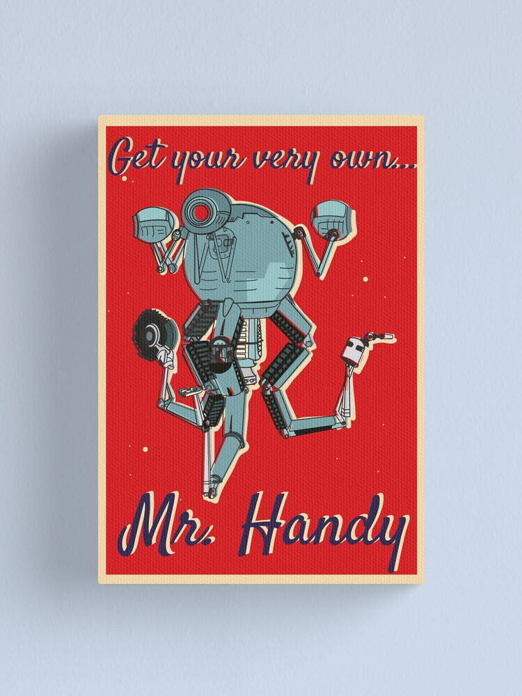 "Fallout - Mr. Handy" Canvas Print for Sale by PaiigeZilla | Redbubble