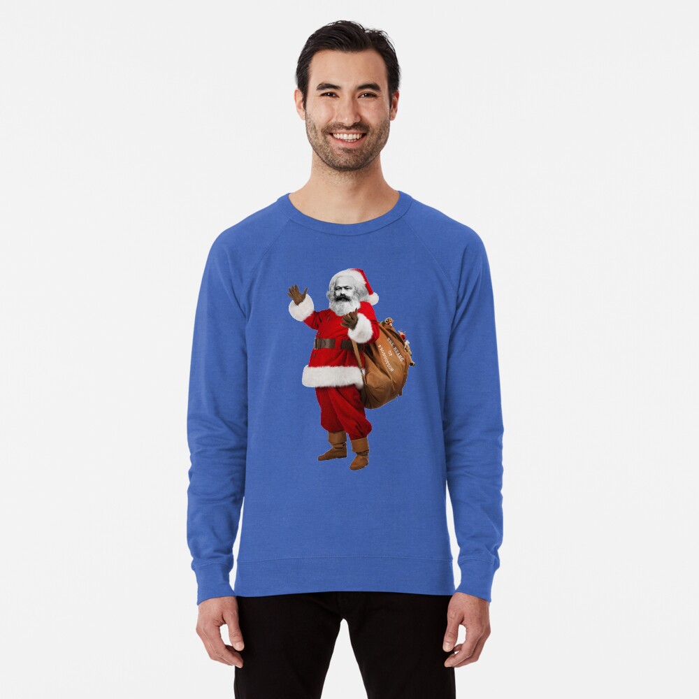 "Karl Marx Vater Weihnachten" Leichter Pullover von TrainWreckTees ...