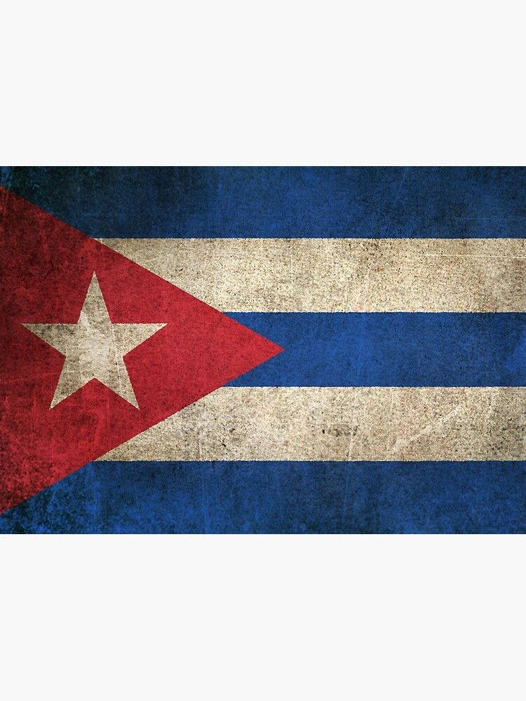 "Old and Worn Distressed Vintage Flag of Cuba" Poster for Sale by ...