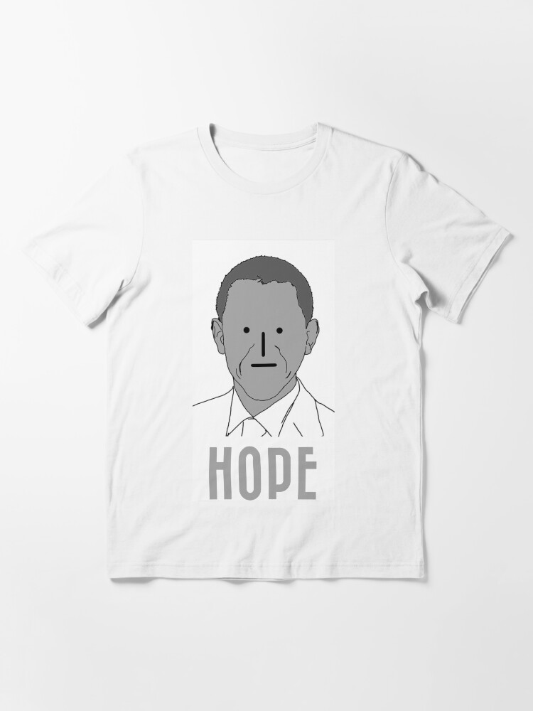 "NPC Obama Hope Wojak" T-shirt for Sale by llamatic | Redbubble | npc t ...