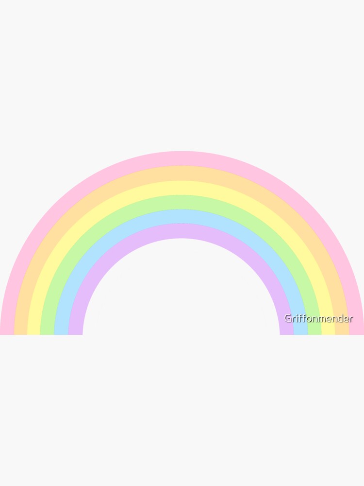 "Pastel Rainbow " Sticker for Sale by Griffonmender | Redbubble