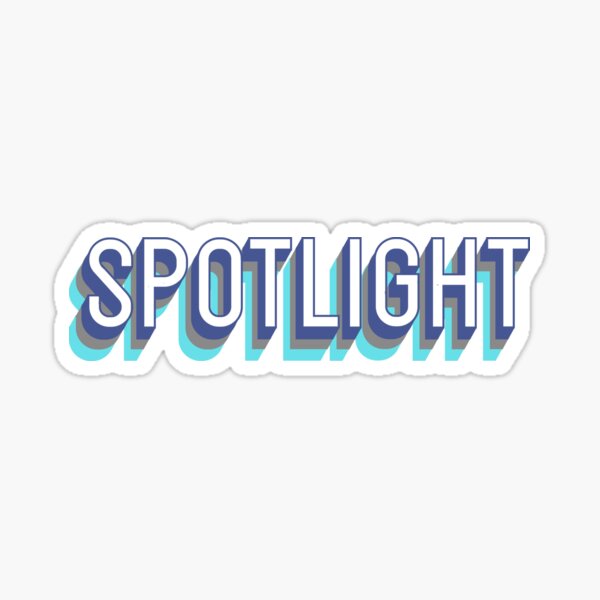 "Spotlight" Sticker for Sale by kristineishere | Redbubble