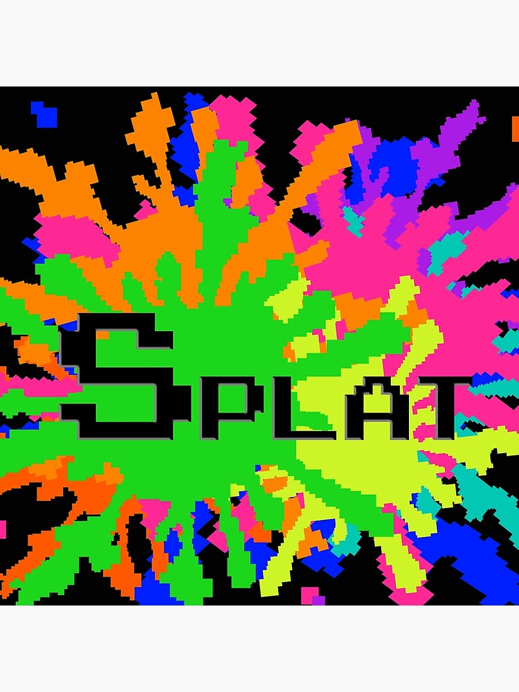 "Splat #1 Pixel" Throw Pillow by sisusisu | Redbubble