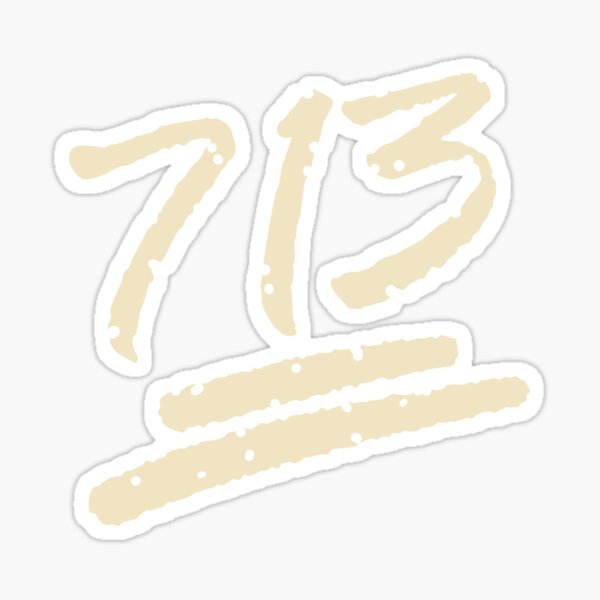 "Houston 713" Sticker for Sale by AmerKaricDesign | Redbubble
